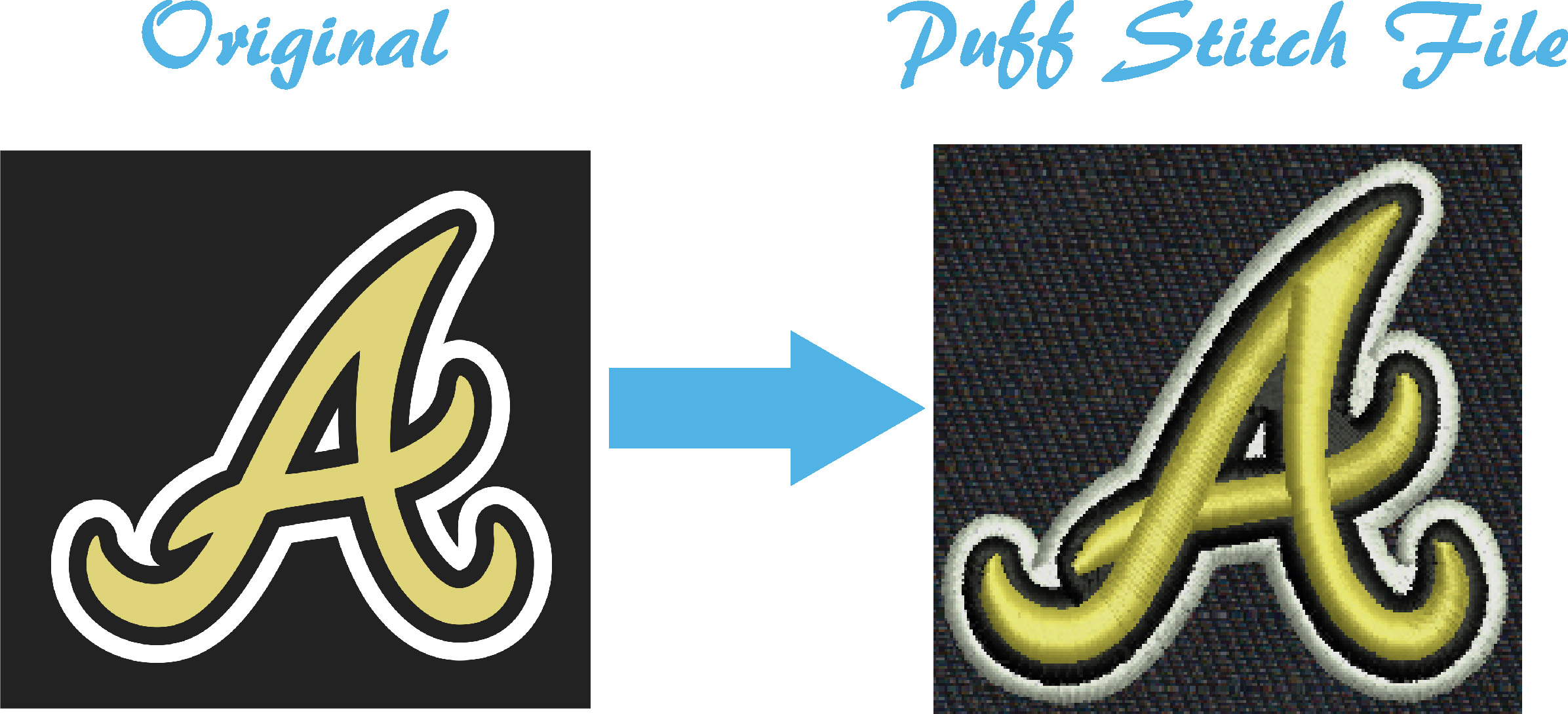 Baseball Puff Digitizing Embroidery digitizing set up for puff embroidery